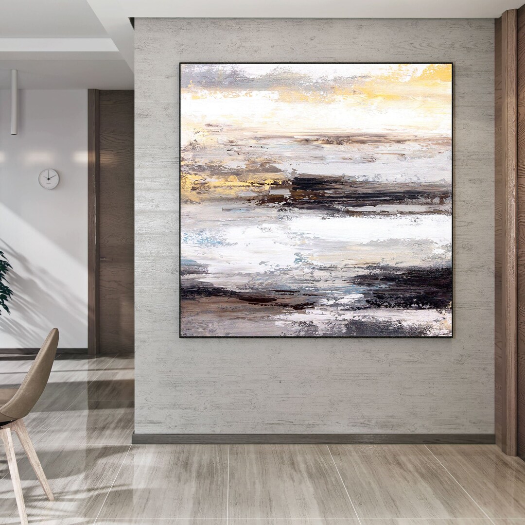 Handmade Abstract Painting - Textured Wall Art, Large Paintings on ...