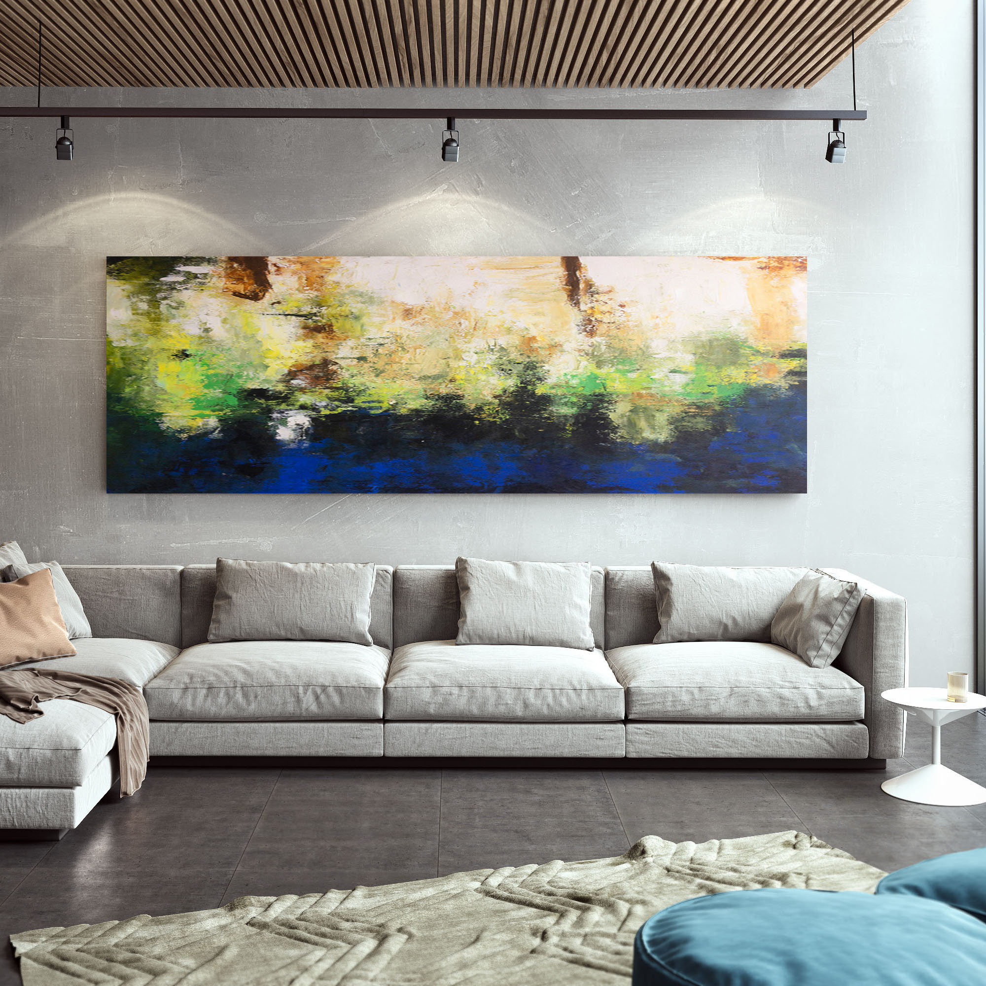 Extra Large Wall Art Original Paintings on Canvas, Dorm Decor, Oil and ...