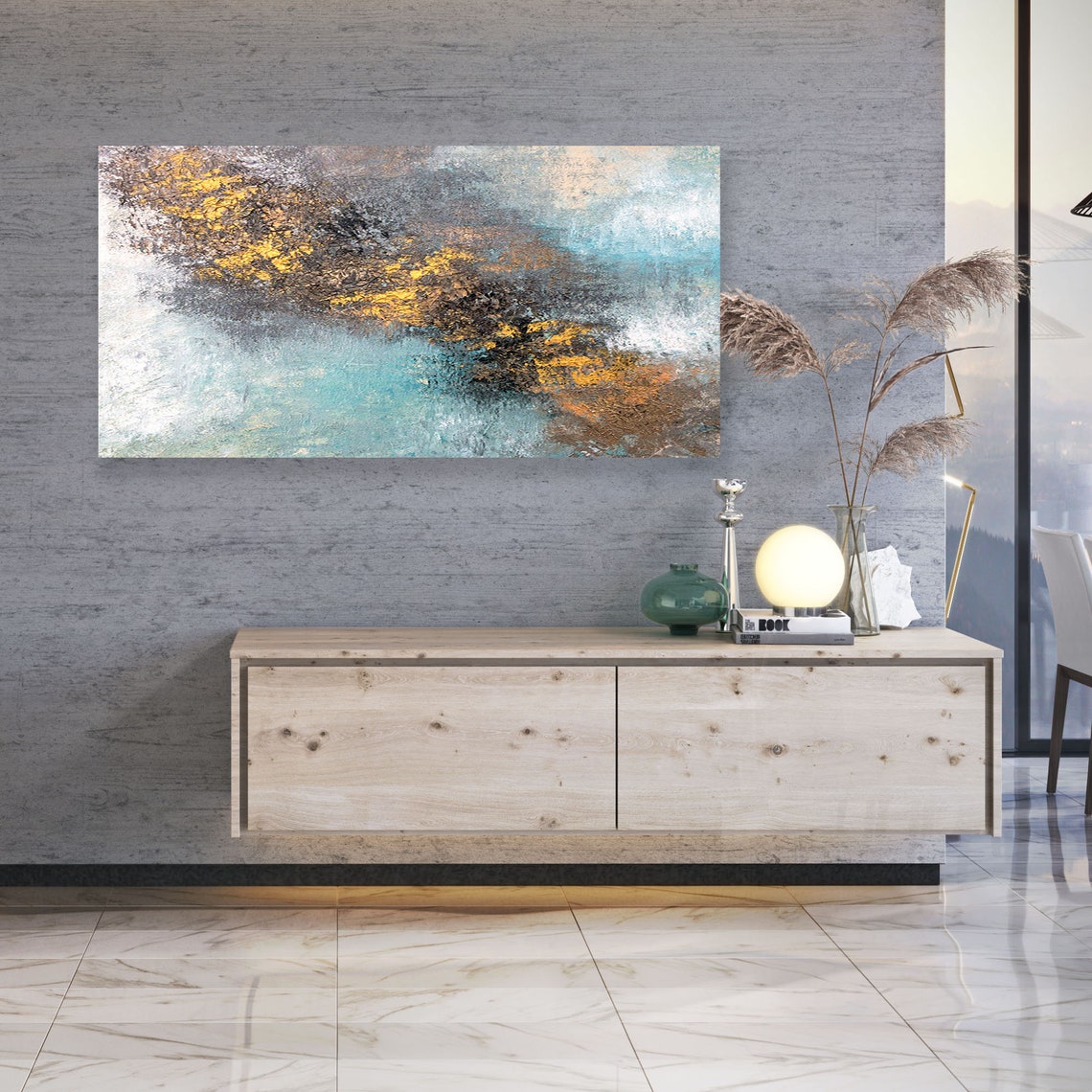 Original Canvas Wall Art - Textured Abstract Painting,modern Wall Decor ...