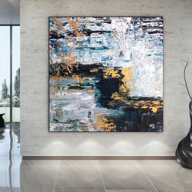 Modern Abstract Painting - Home Decor Wall Art, Original Painting on ...