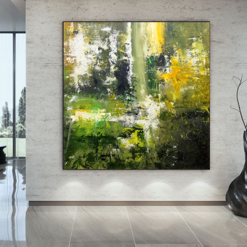 Modern Abstract Art Home Decor Oil and Acrylic Painting - Etsy