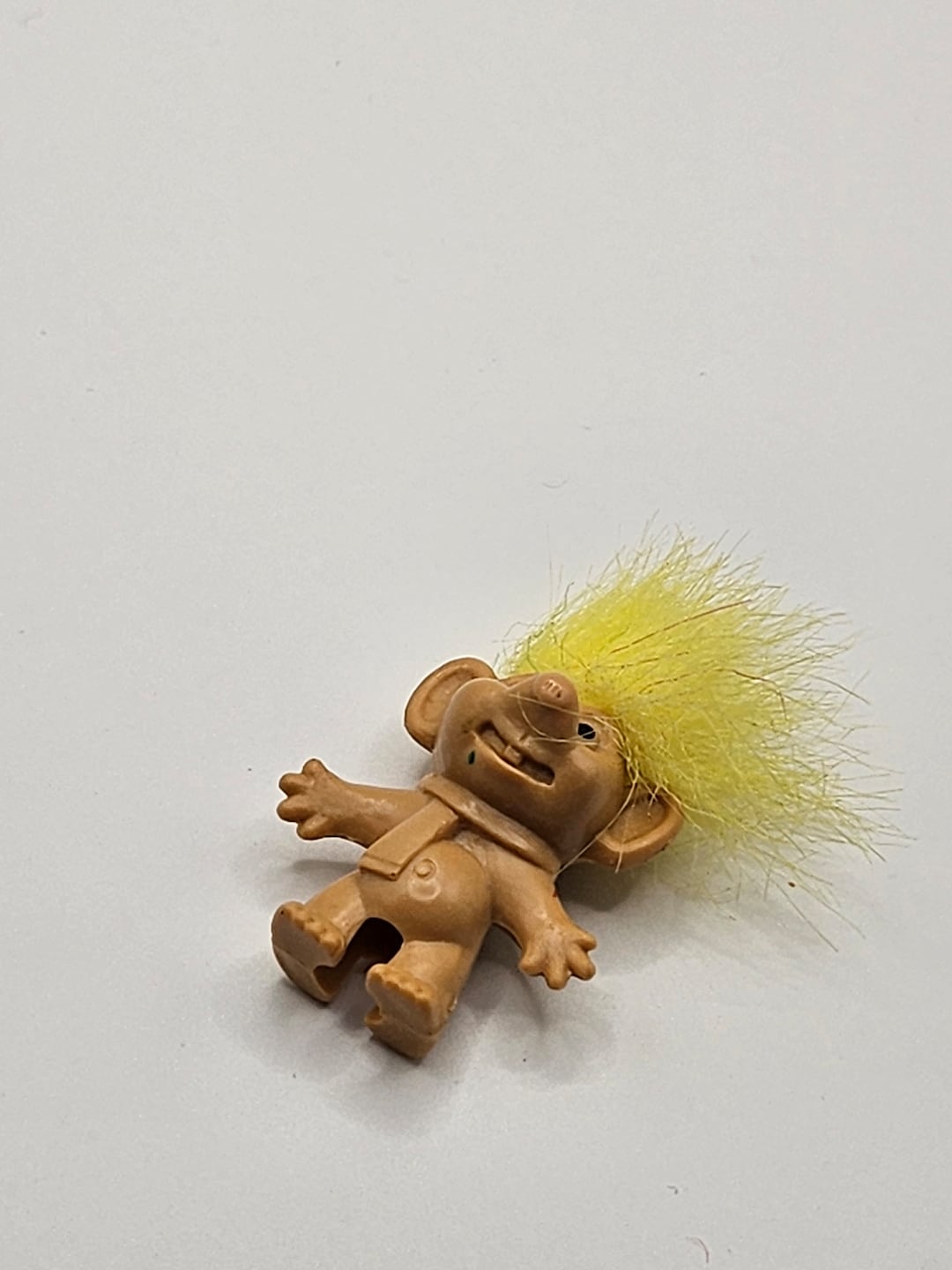 Vintage Troll Pencil Topper, Yellow Hair Wearing Scarf. Winter Troll ...