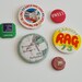 Vintage/retro Badges 60s 70s 80s 90s. Unison, Tomy, Sweet, Barnados ...