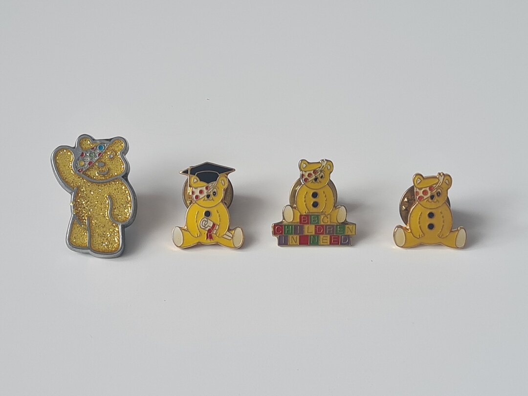 Vintage Children in Need Pudsey Bear Collectable Pin Badges - Etsy