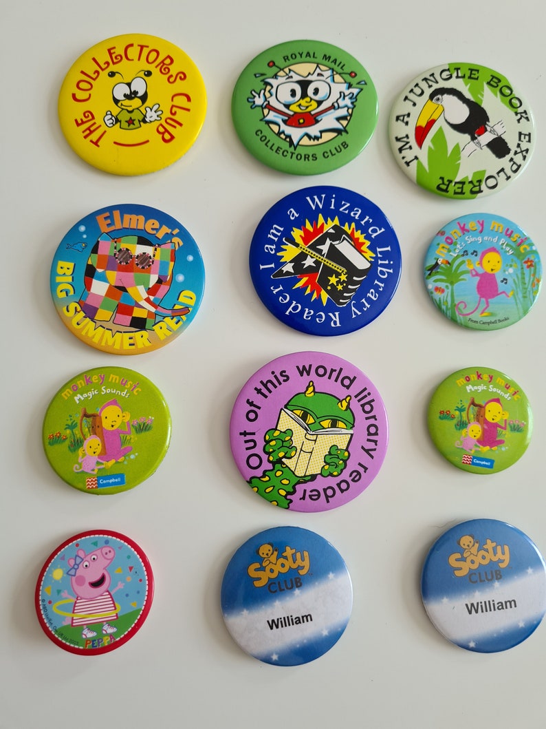 Vintage/retro Badges 70s 80s 90s. Sooty Royal Mail Jungle - Etsy