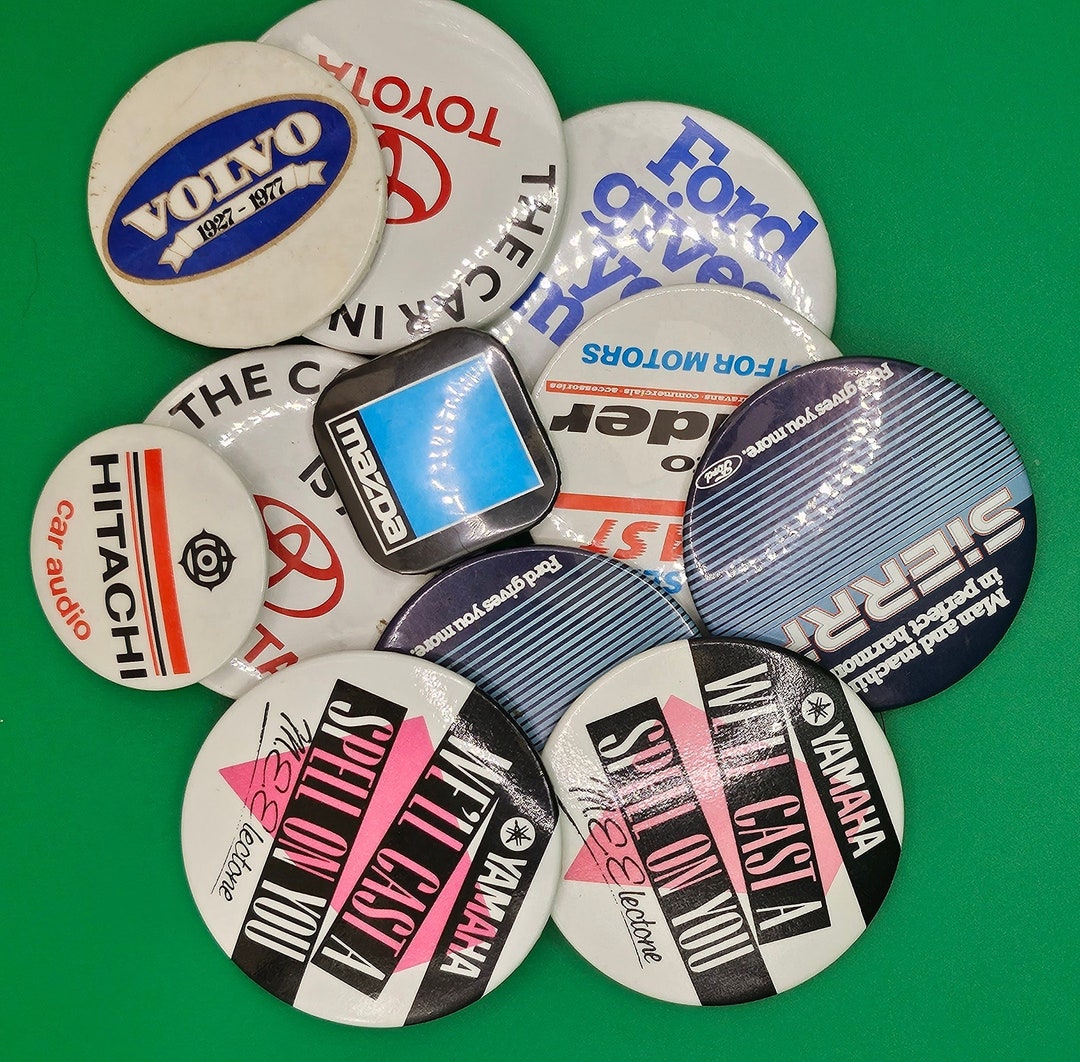Vintage/retro Badges 60s 70s 80s 90s. Car Themed. Auto Trader, Ford ...