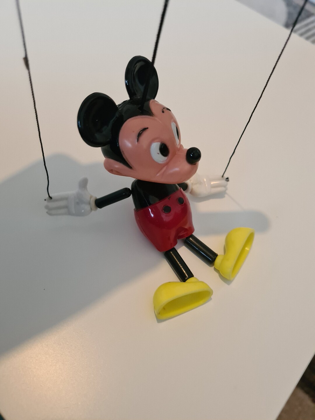 Vintage Walt Disney Mickey Mouse Marionette String Puppet - Etsy UK