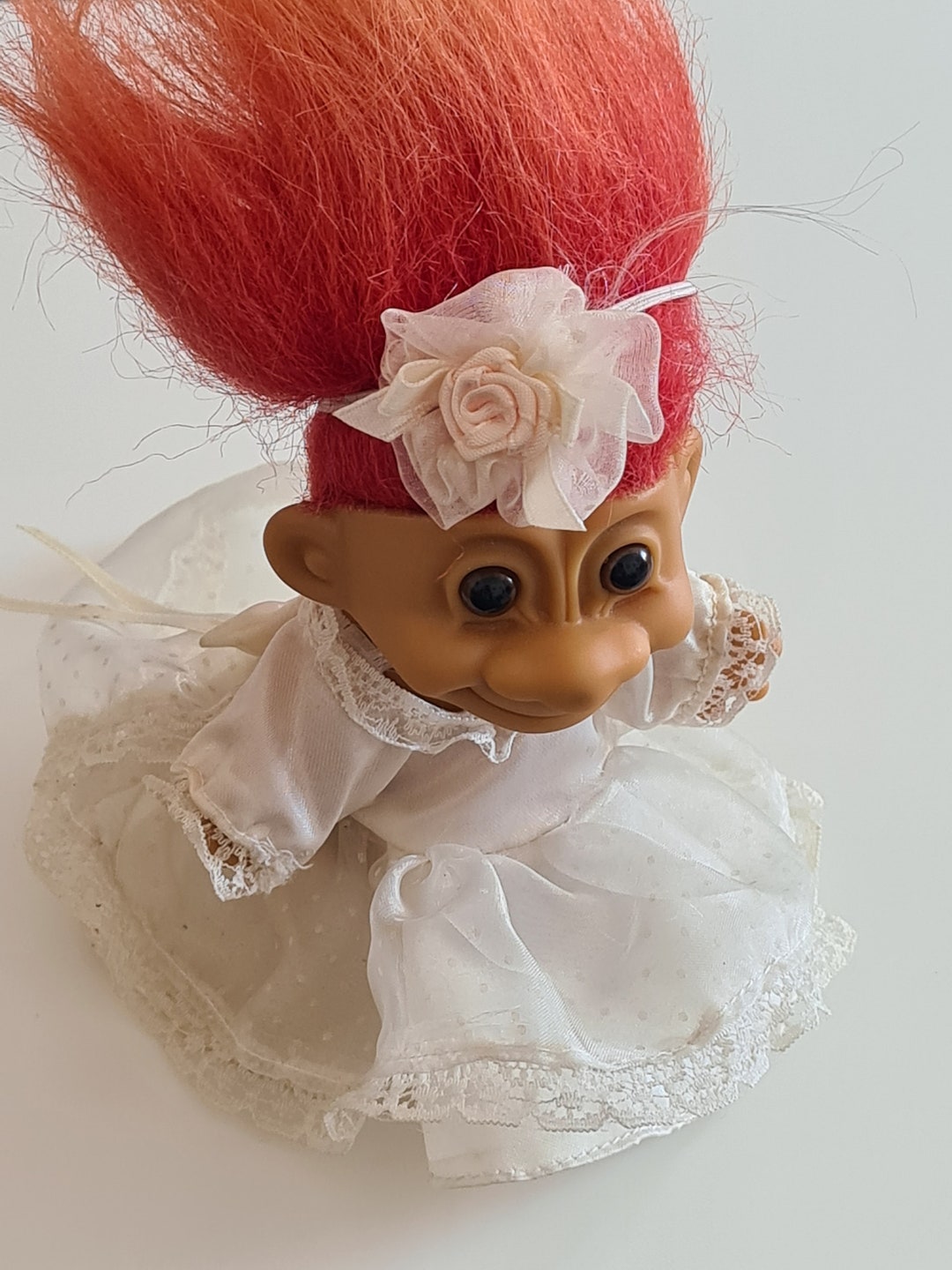 Vintage Russ Troll Wearing Wedding Dress. Retro Bride Troll. Wedding ...