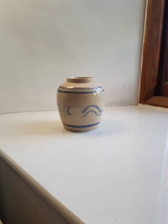 Antique Victorian Ginger Jar C 1900 Stoneware Hand Painted | Etsy