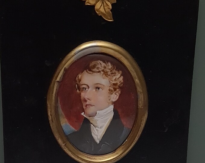 A Fine Georgian Portrait Miniature on Ivory of Sir Richard Digby Neave ...