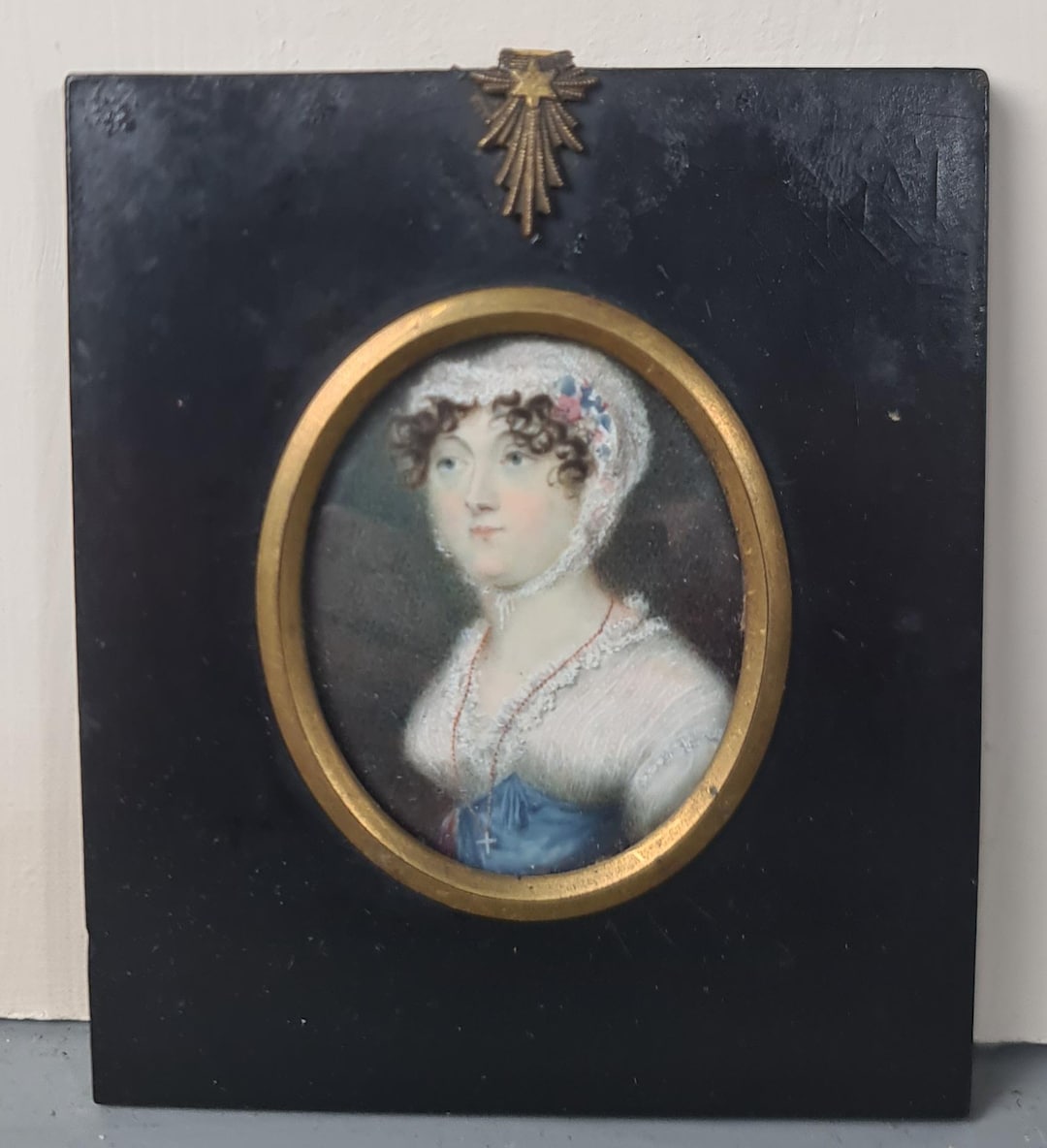 Georgian Portrait Miniature ,on Ivory, of a Lady ( Marriage Portrait ...