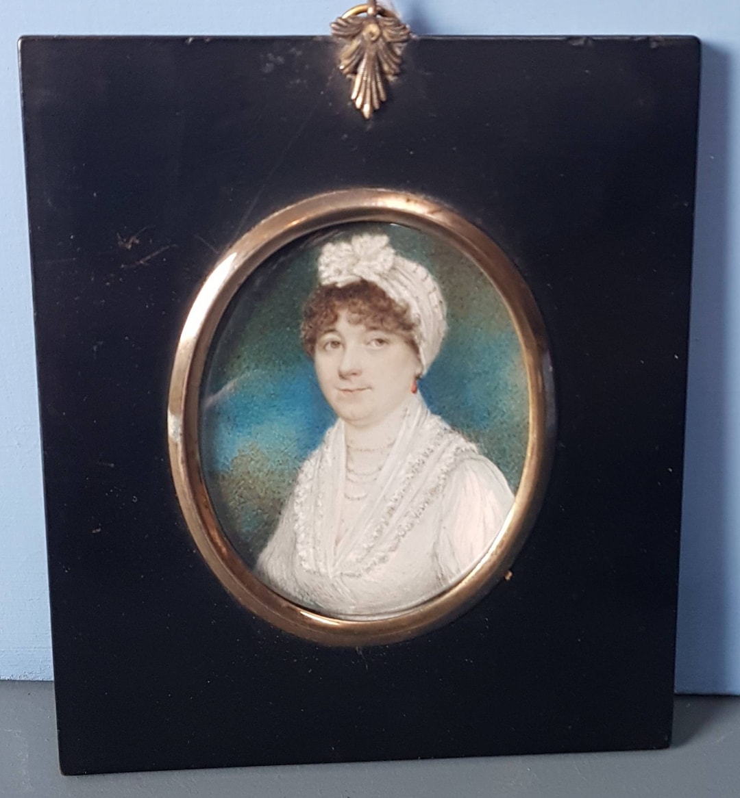 A Fine Georgian Portrait Miniature of a Lady Painted by I.m.ball .dated ...