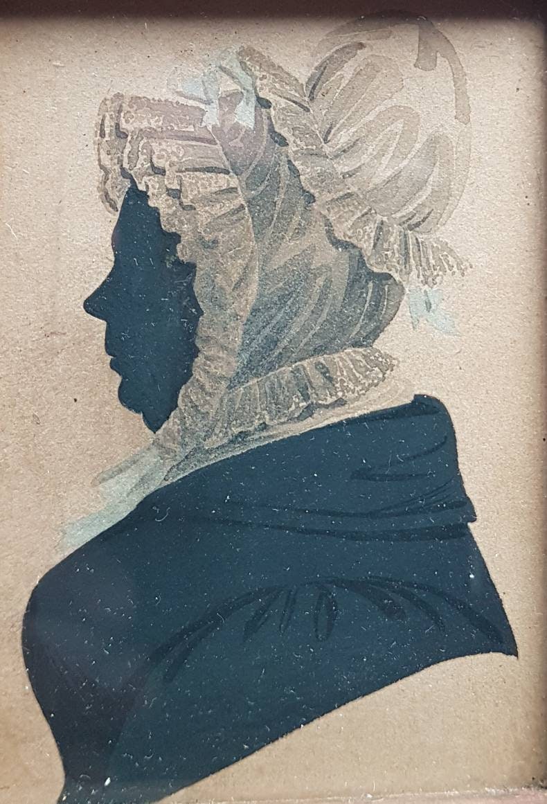 A Painted Silhouette of a Quaker Lady. Circa 1830's - Etsy
