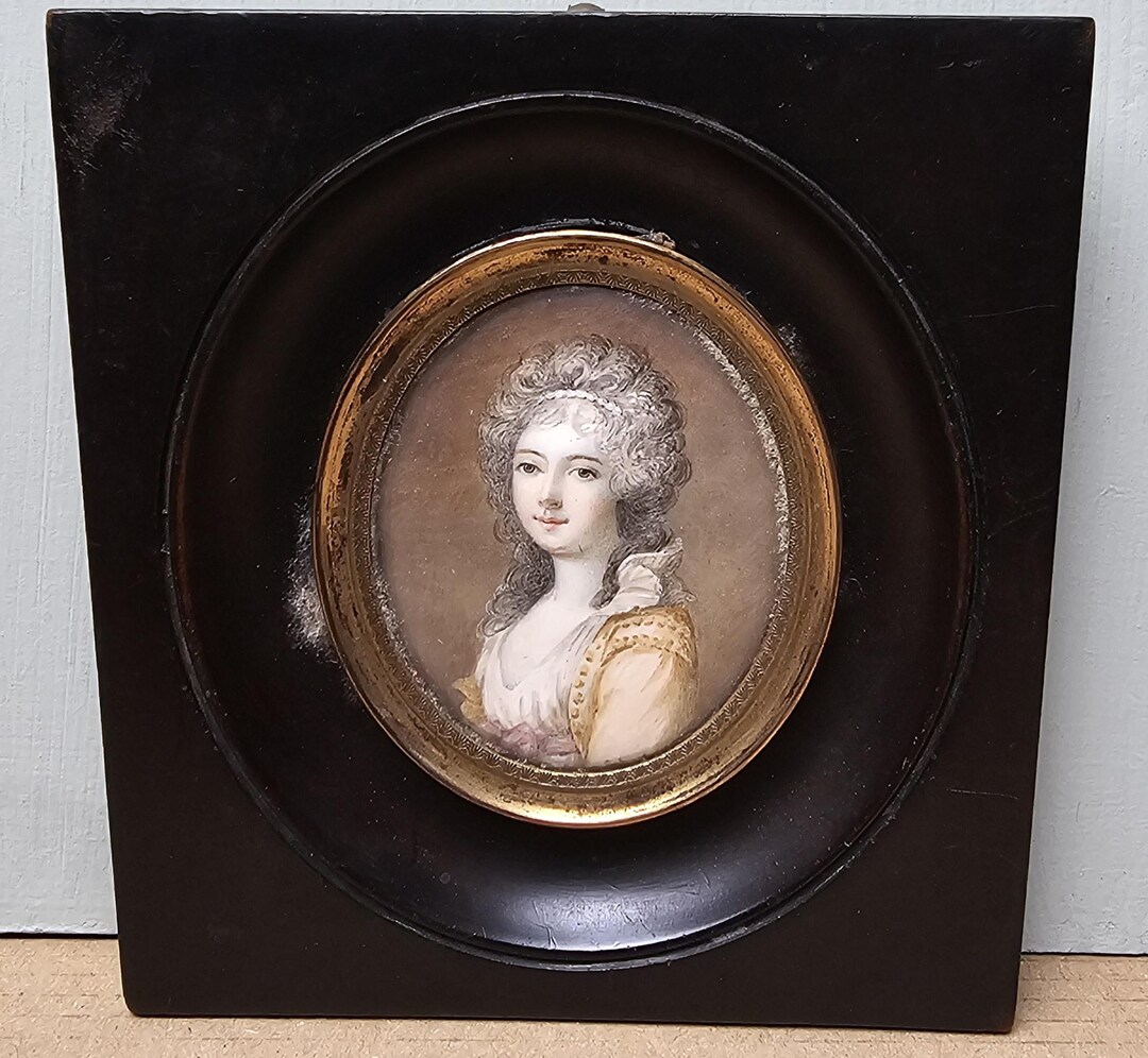 A Fine Georgian Portrait Miniature, on Ivory,of a Lady. Circa 1780 - Etsy