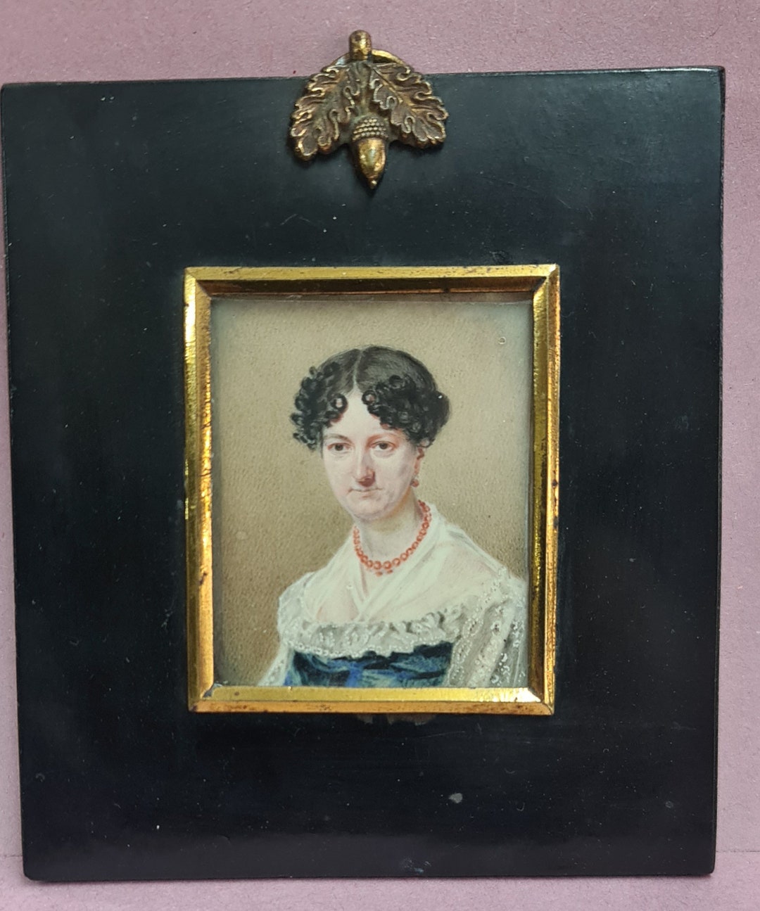 A Fine Portrait Miniature, on Ivory, of Mary Ann Grace. Circa 1820's - Etsy