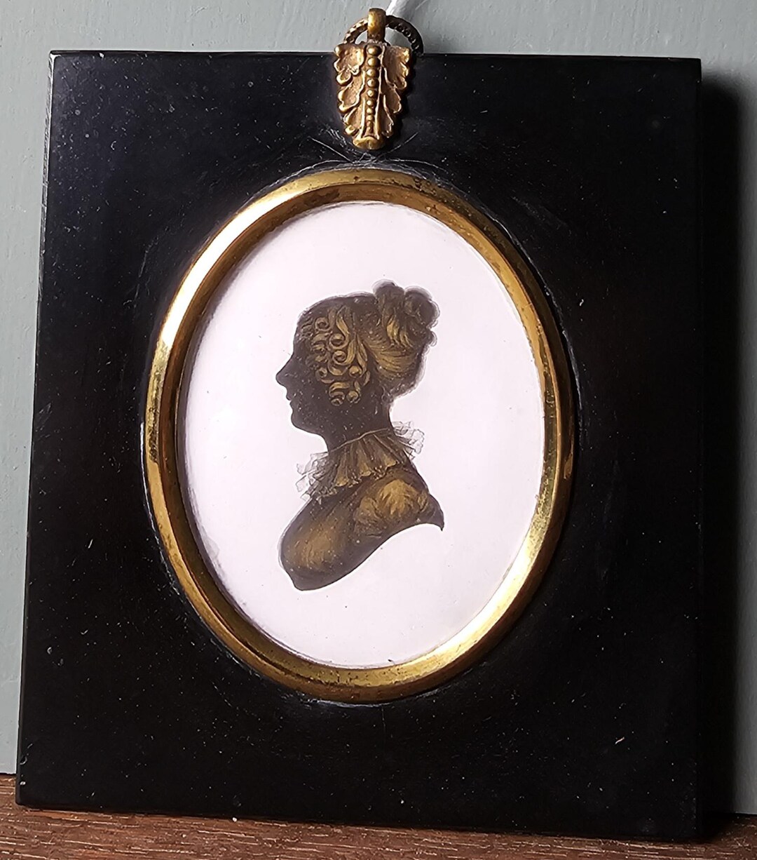 A Fine Quality Bronzed Silhouette of a Lady by Miers and Field on ...