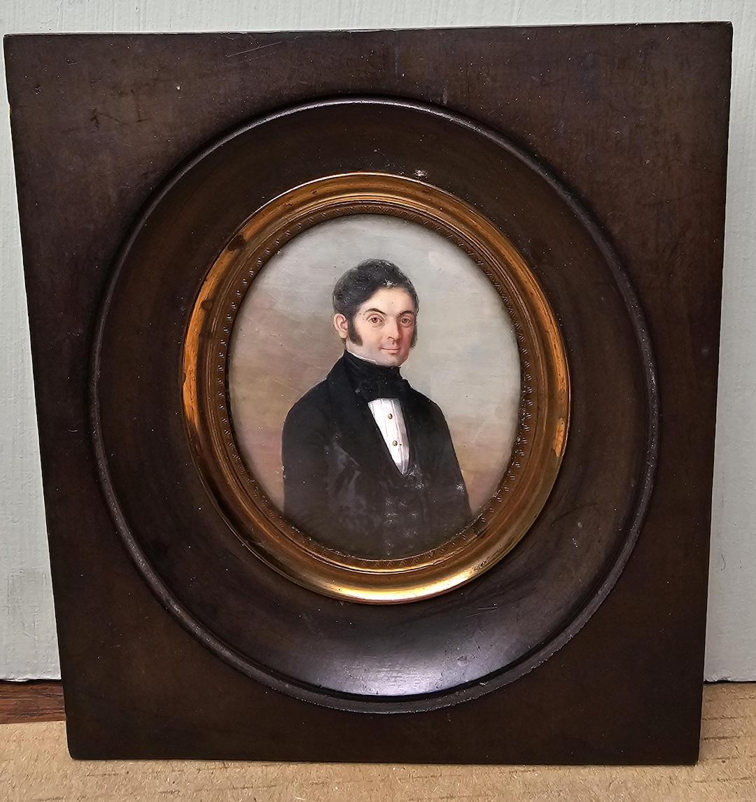 A Fine Georgian Portrait Miniature of a Gent.circa 1820's. - Etsy