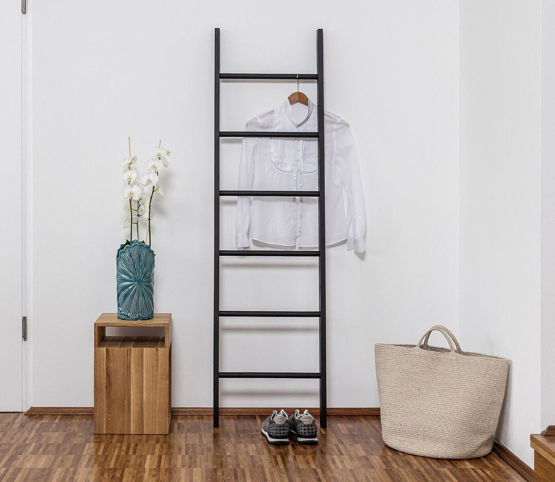 Clothes Ladder/mute Servant Made of Black Oak for Storing Clothes and ...