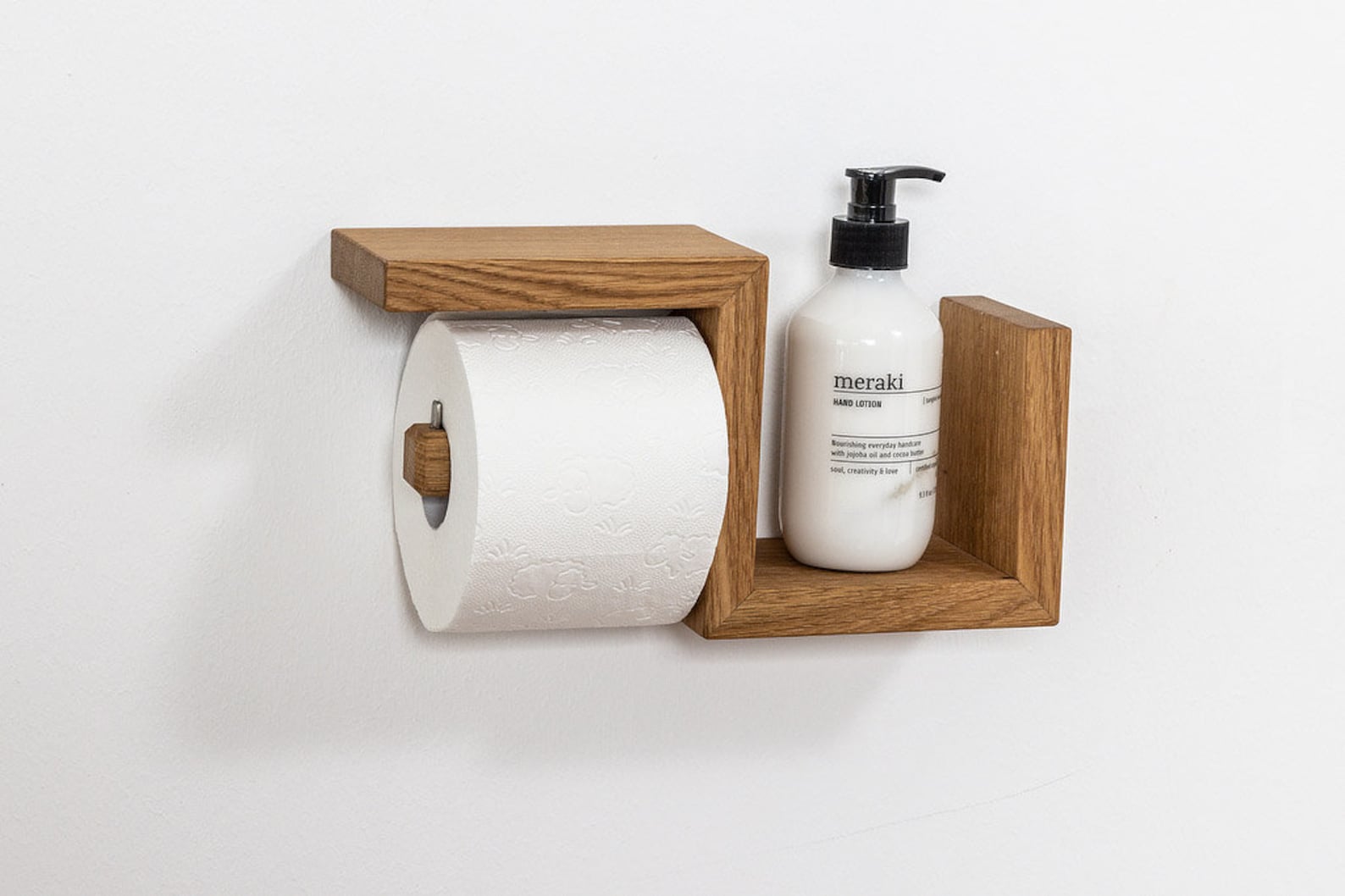 Toilet Roll Holder BEN Made of Oak - Etsy