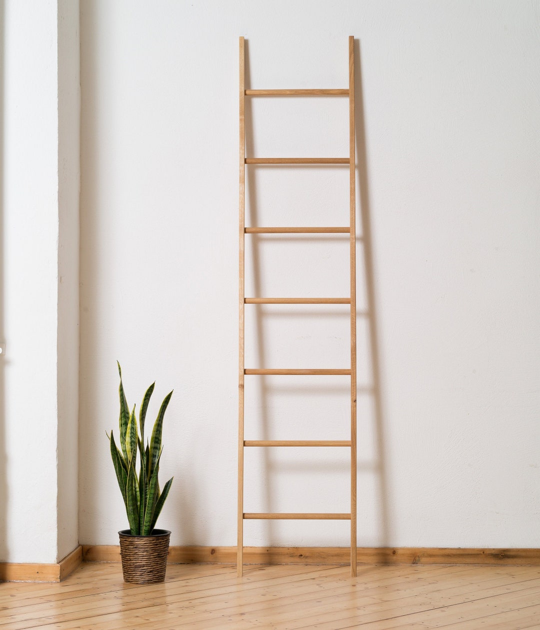 Extra Long Clothes Ladder/towel Ladder Made of Solid Wood - Etsy