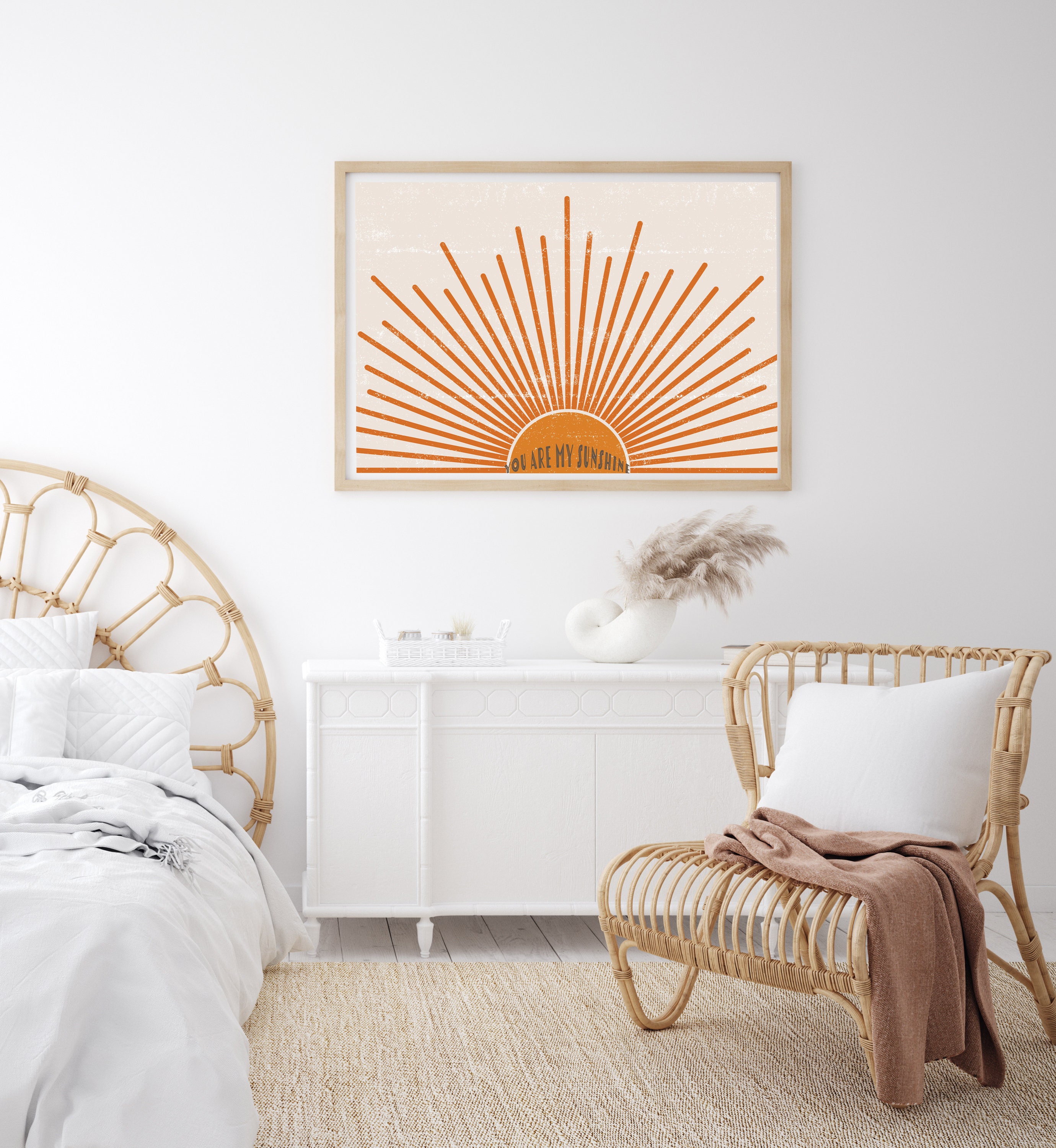 Boho Sunshine Print Boho Decor Kid's Bedroom DIGITAL | Etsy