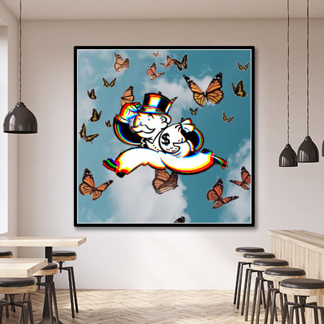 Monopoly Man Monopoly Wall Art Cartoon Digital Art Digital - Etsy