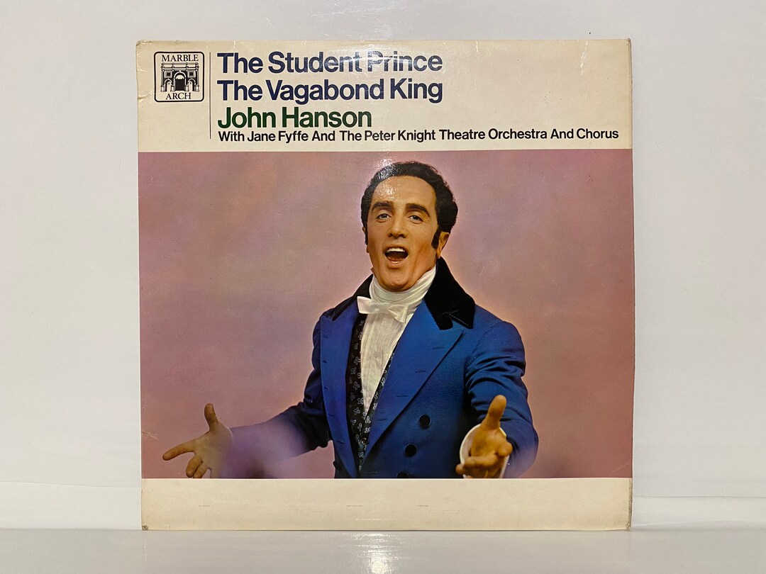 John Hanson Vinyl 12” LP Record Collection Album the Student Prince the ...