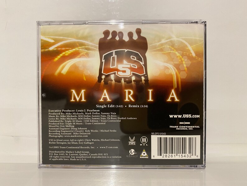 US5 CD Collection Album Maria Genre Pop Gifts Vintage Music US - Etsy