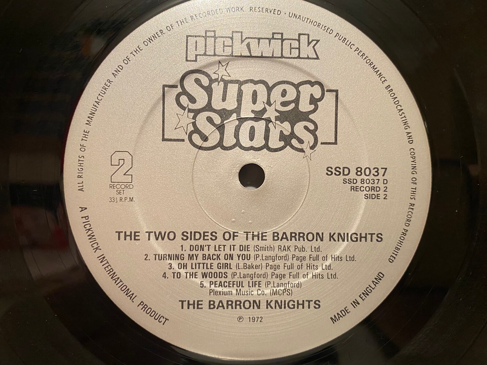 The Two Sides Of The Barron Knights Album Genre Pop Vinyl LP | Etsy