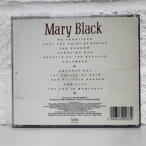 Mary Black CD Collection Album No Frontiers Genre Rock Folk Country ...