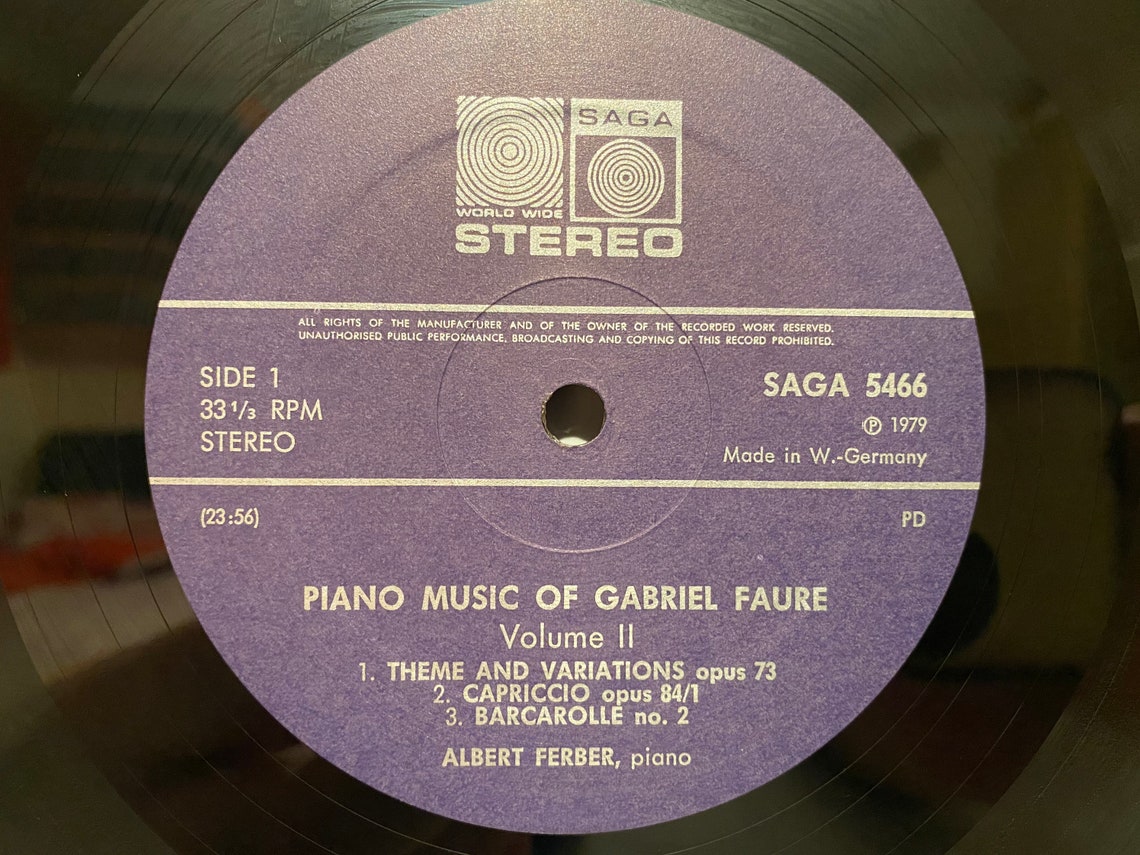 Albert Ferber Piano Music of Gabriel Faure Volume Two Genre - Etsy Israel