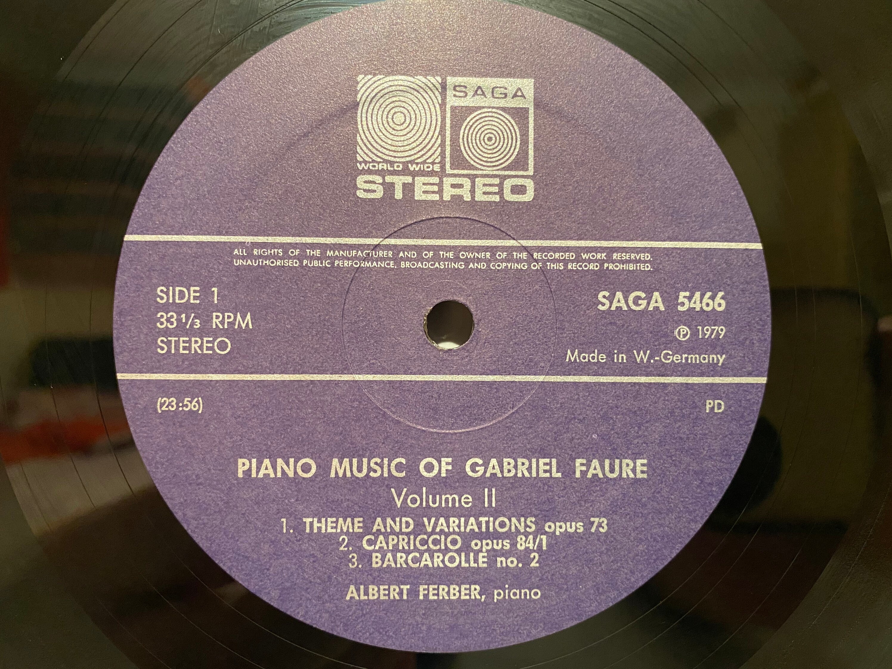 Albert Ferber Piano Music of Gabriel Faure Volume Two Genre - Etsy Israel