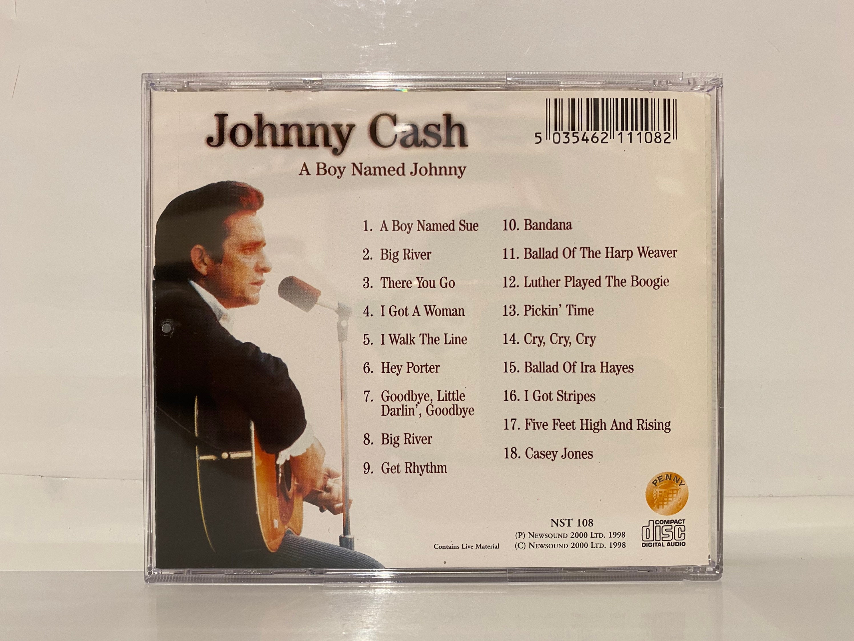 Johnny Cash CD Collection Album A Boy Named Johnny Genre Folk - Etsy UK