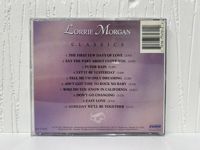 Lorrie Morgan CD Collection Album Classics Genre Folk Country - Etsy