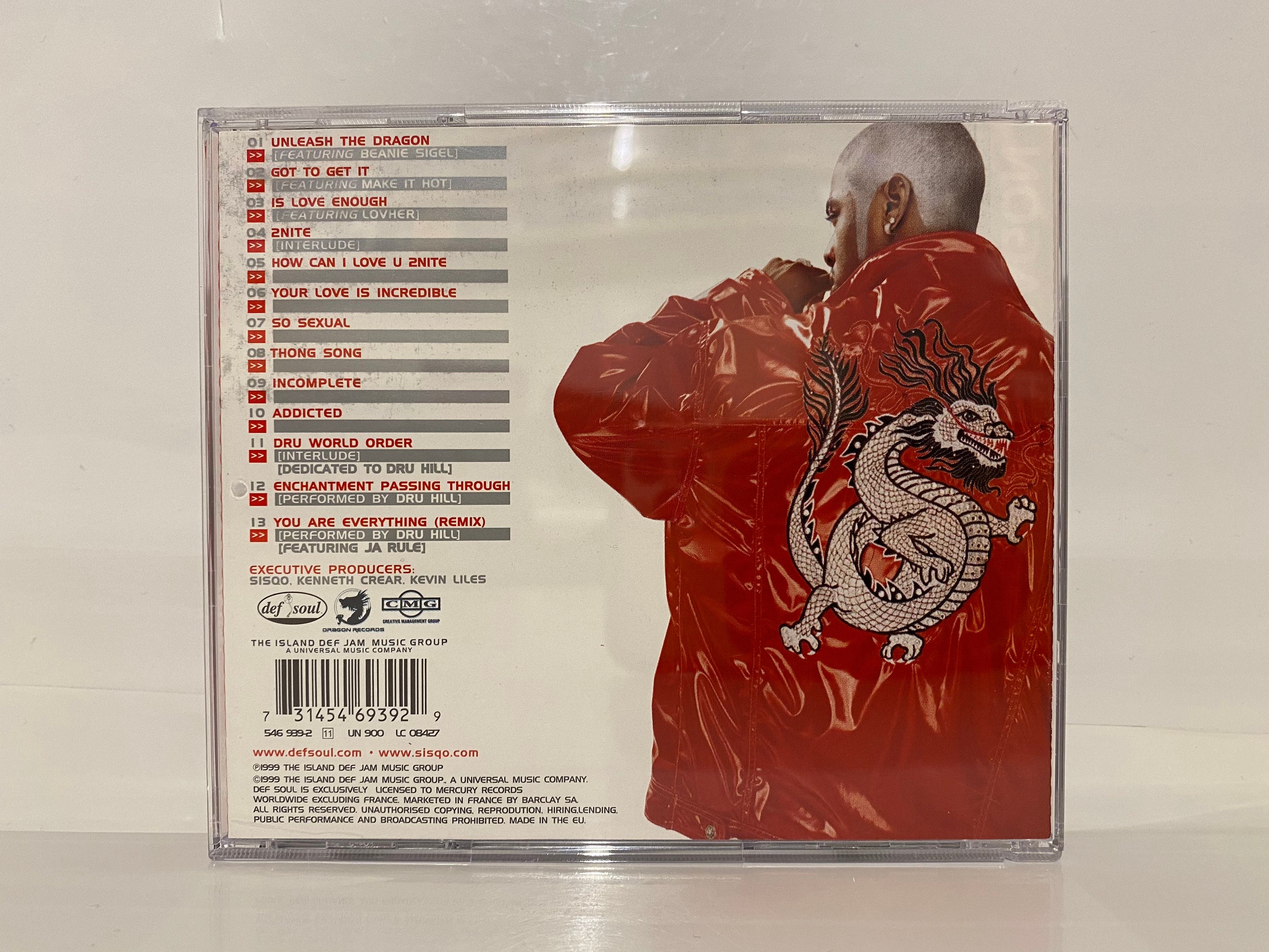 Sisqo CD Collection Album Unleash the Dragon Genre Hip Hop Funk Soul ...
