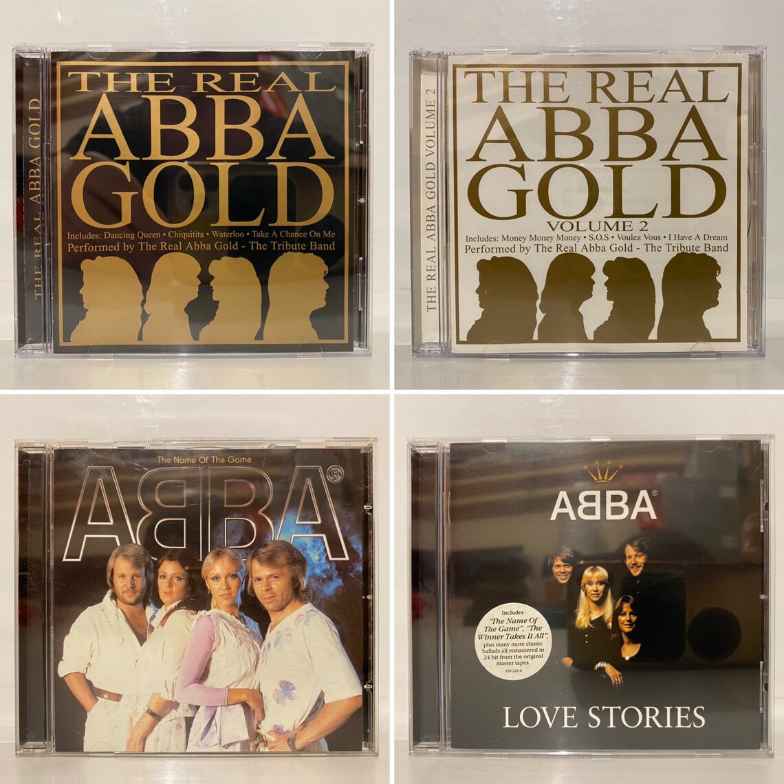 CD ABBA Collection Of 4 CDs Album The Real Abba Gold The Name | Etsy