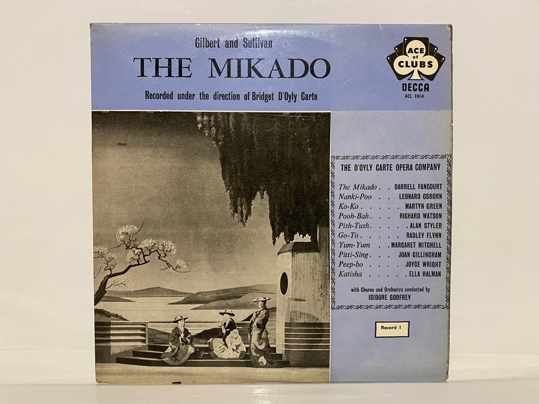 Gilbert & Sullivan the Mikado Album Genre Classical Opera - Etsy