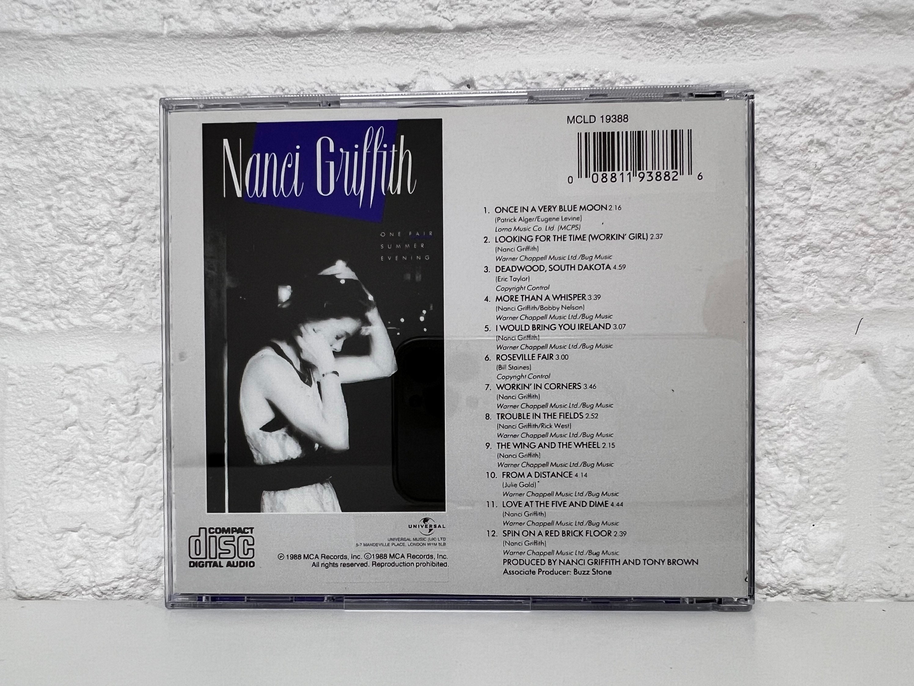 Nanci Griffith CD Collection Album One Fair Summer Evening Genre Folk ...