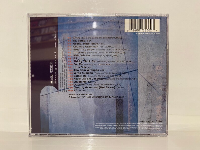 Nelly CD Collection Album Country Grammar Genre Hip Hop Gifts - Etsy