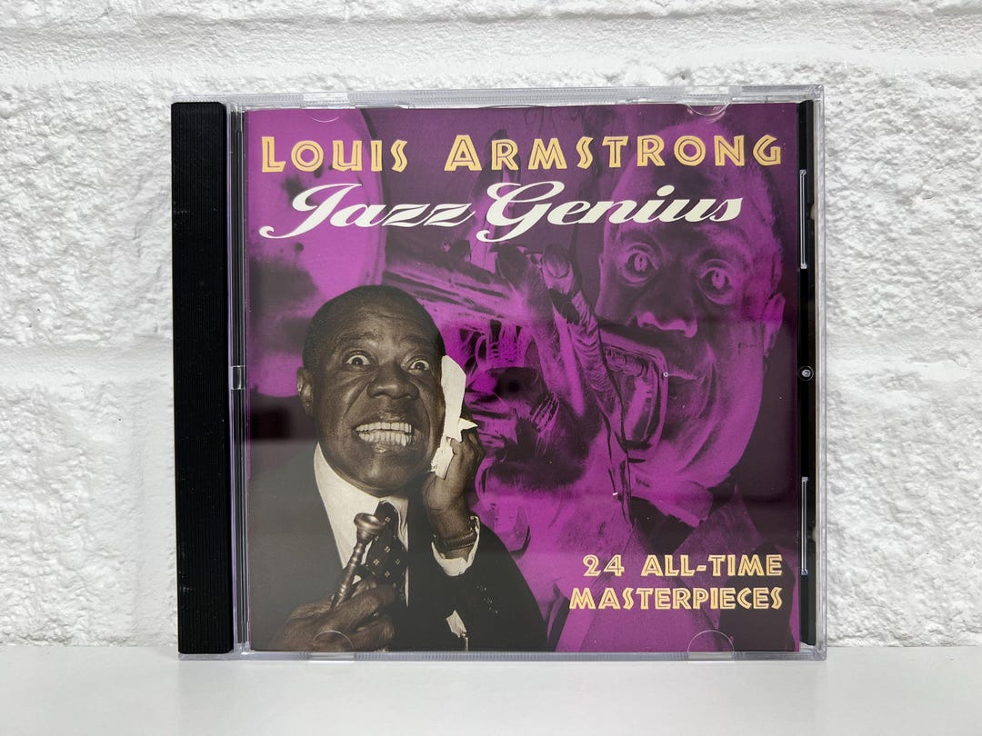 Louis Armstrong CD Collection Album Jazz Genius Genre Jazz Gift Vintage ...