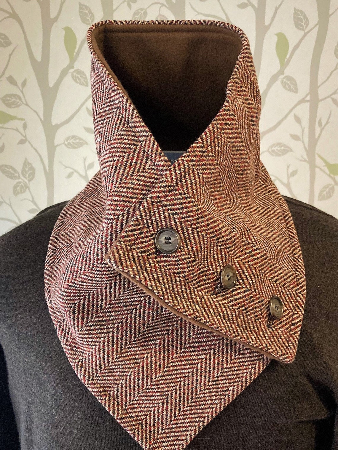 Handmade Scarf, Tweed Scarf, Neck Scarf, Handmade Winter Scarf, Stylish ...