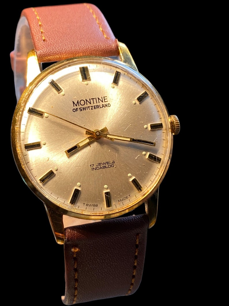 1960’s Montine Gents Dress Watch - Etsy