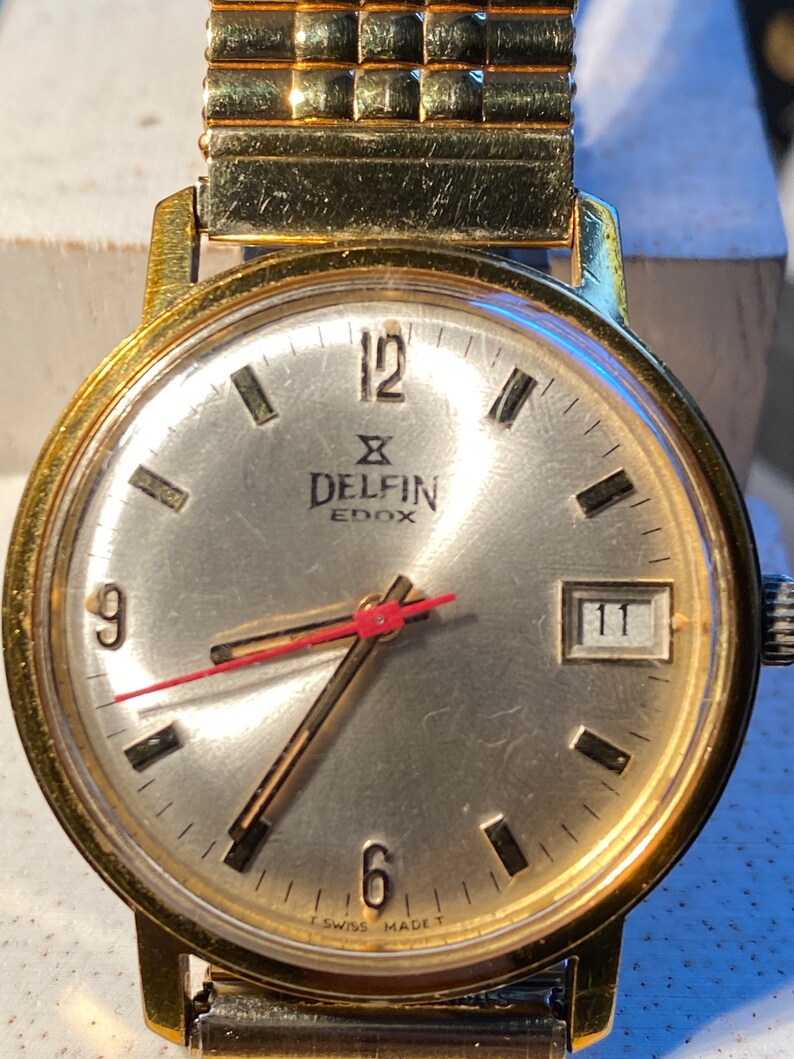 1960’s Delfin Edox Gents Dress Watch - Etsy Australia