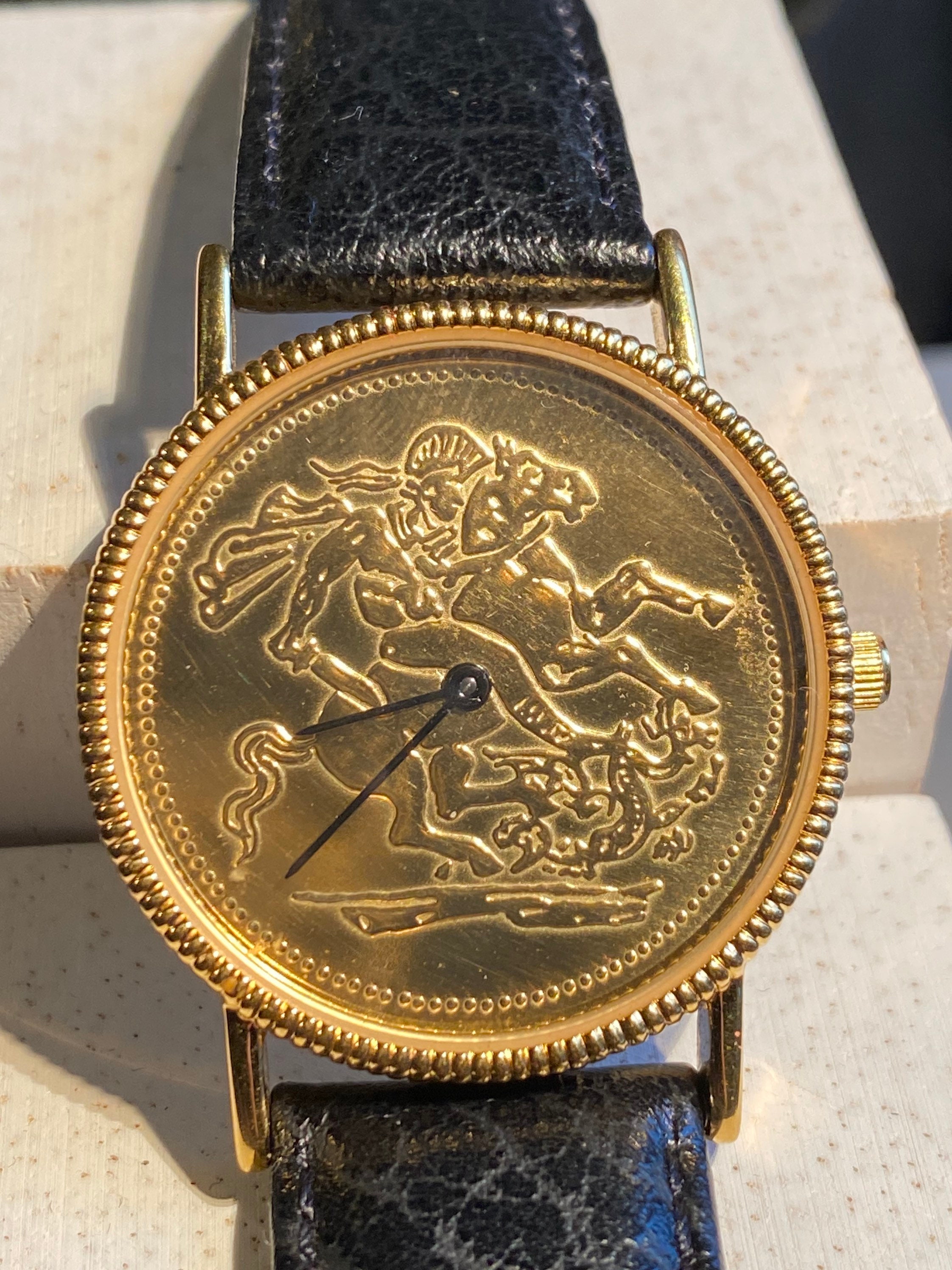 1990s Gents Sovereign Coin style Gents Quartz Watch | Etsy