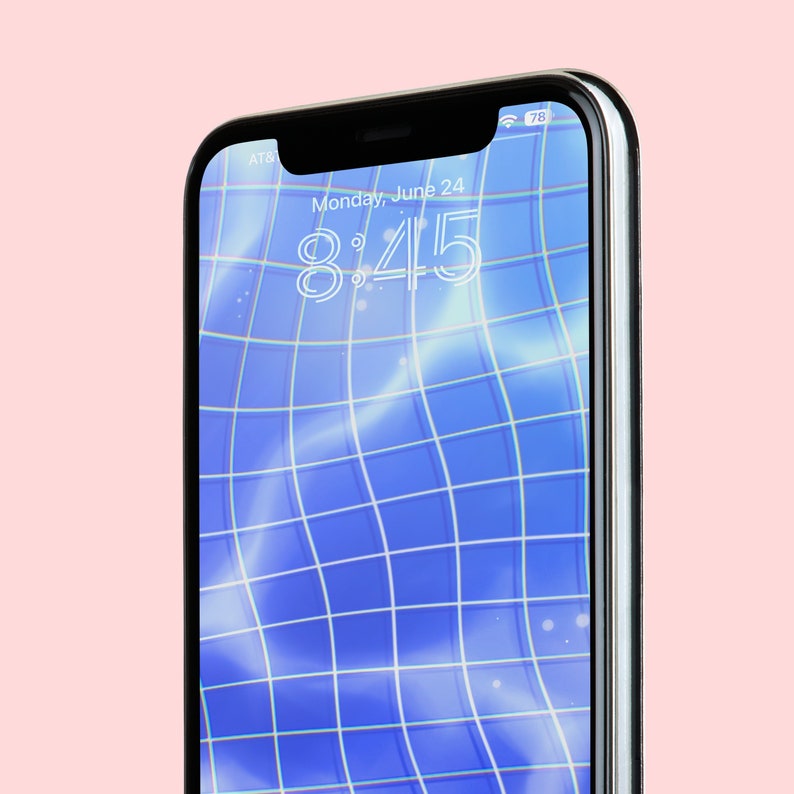 Aesthetic Phone Wallpaper Blue Water Disco Ball Y2K Ios Android High ...