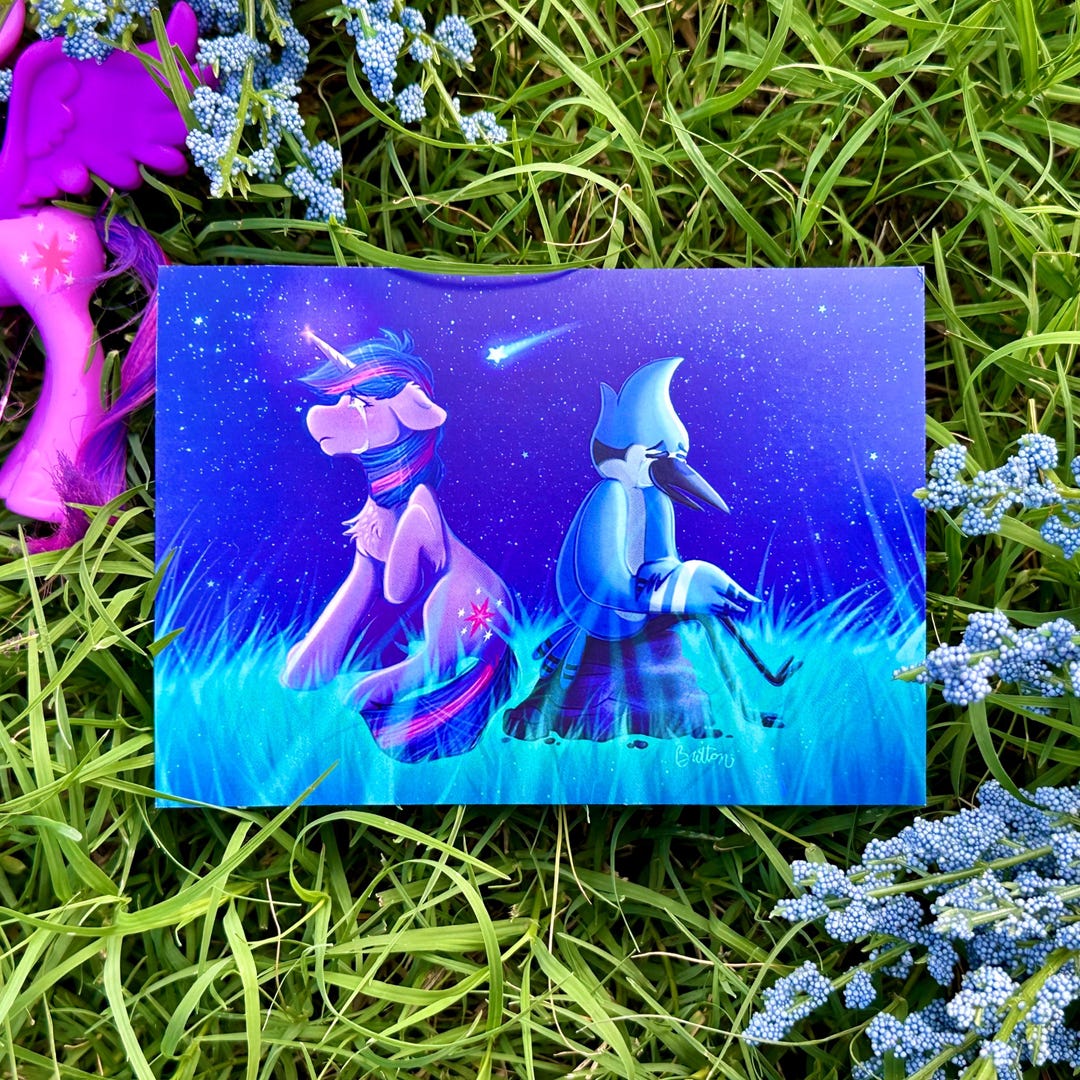 Mordetwi Art Print | 5.5x4in | Matte | Twilight Sparkle MLP X Mordecai ...