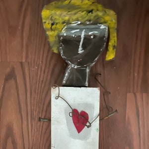 Darrell Troppy, Ms. Daniela Folk Art Assemblage of Reclaimed Materials ...