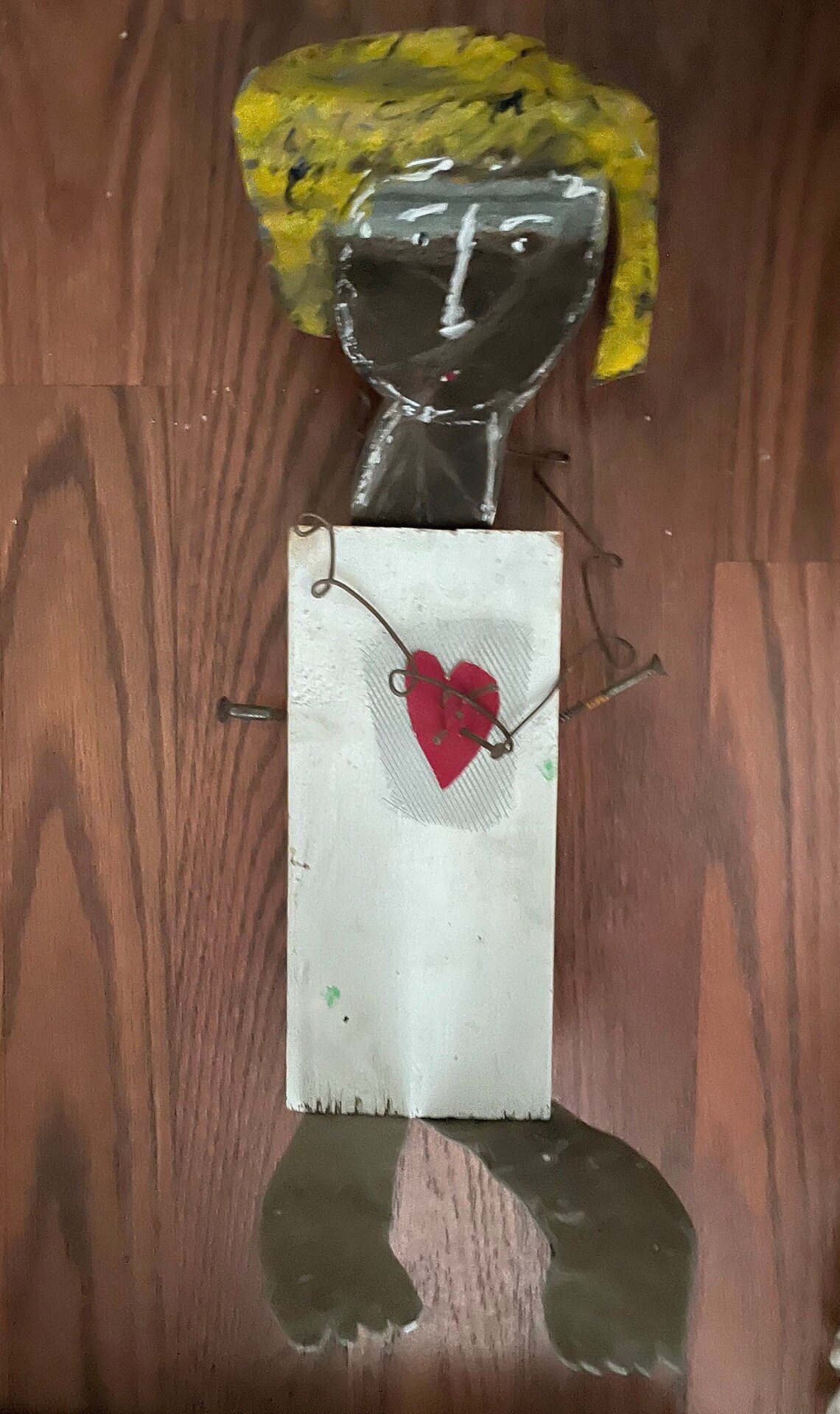 Darrell Troppy, Ms. Daniela Folk Art Assemblage of Reclaimed Materials ...