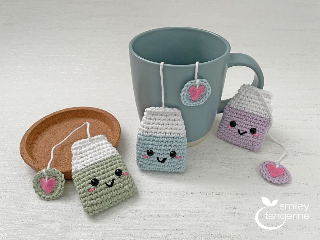 Handmade Crochet Teabag Bookmark | Gift for a Tea Lover - Etsy