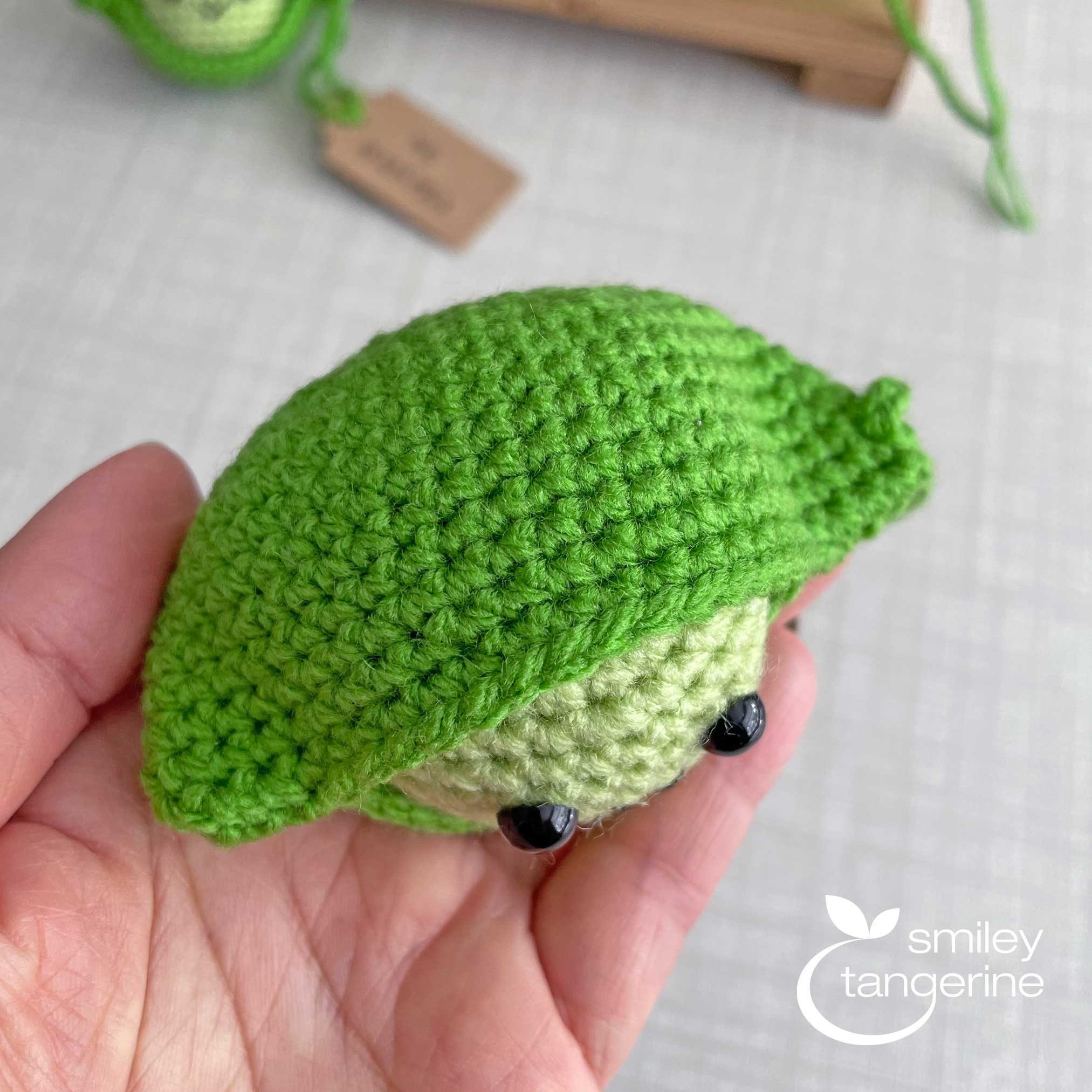 Handmade Crochet Pea in a Pod | Positive Pea | Hap-pea Birthday Gift ...